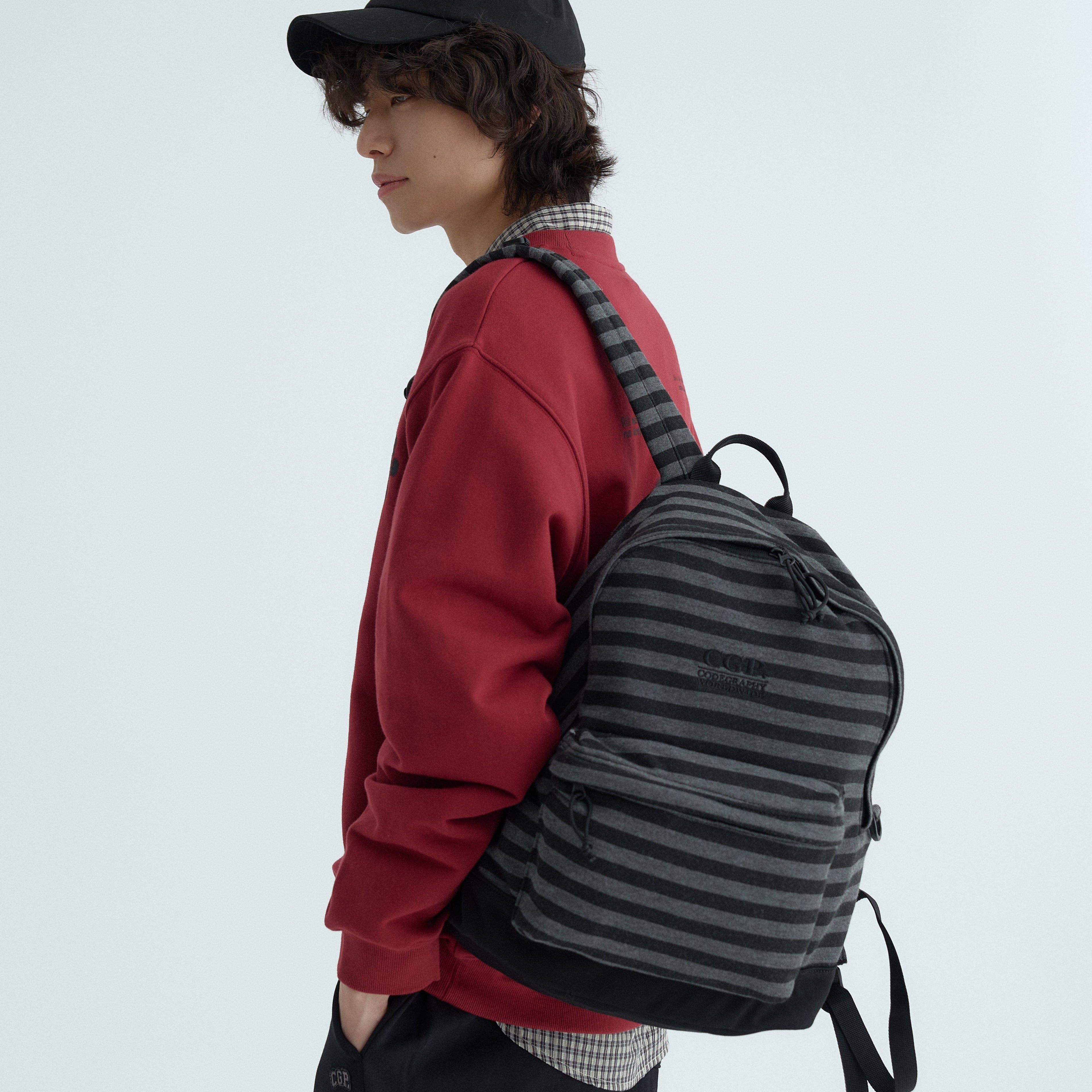 Square Logo Stripe Backpack CBFUUBP004 – codegraphy